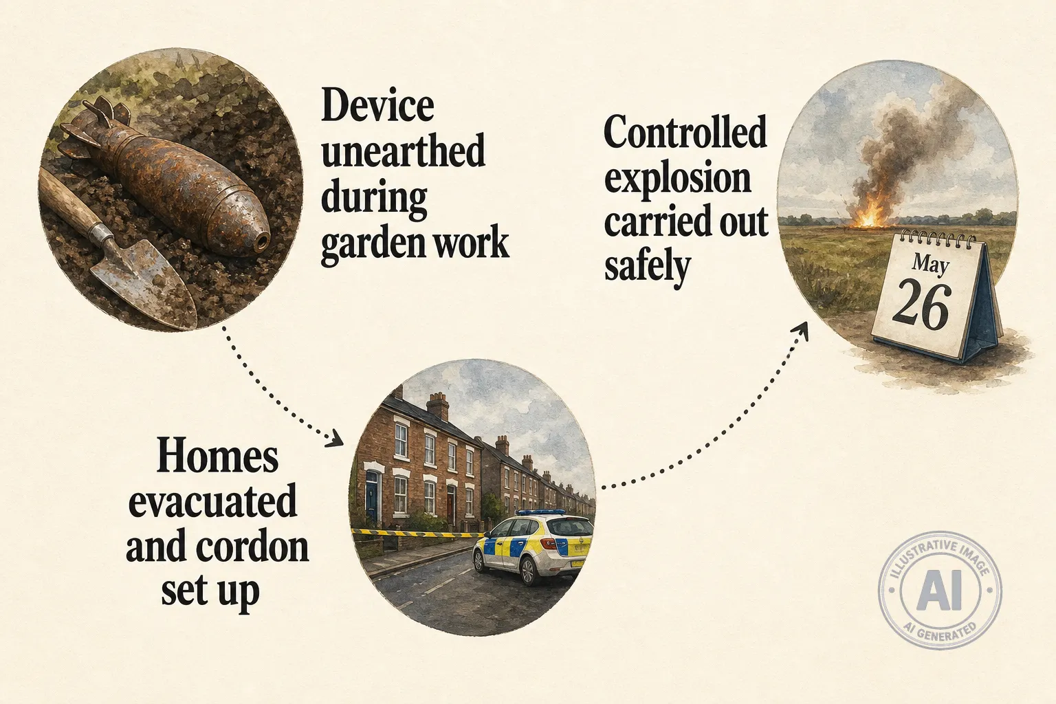 Controlled explosion rocks Mile Cross after wartime device dug up in ...